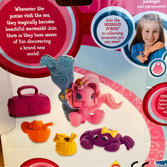Hasbro | Toys | Nib My Little Pony Pinkie Pie Mermaid Ponyville Figure | Poshmark